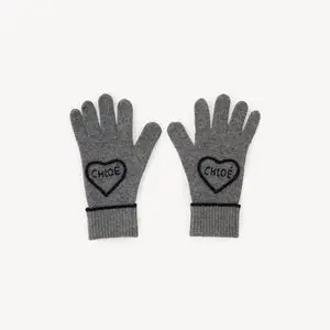 Chloé Wool And Cashmere Gloves - Divine Grey