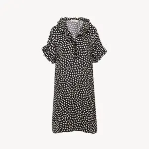 Chloé Short-sleeve Mini Dress - Black / Beige