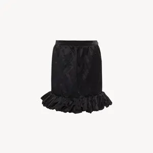 Chloé Mini Skirt With Ruffle Hem
