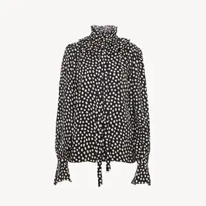 Chloé Tie-front Ruffled Blouse
