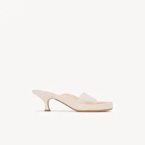 Chloé Junie Heeled Mule - Soft Ivory
