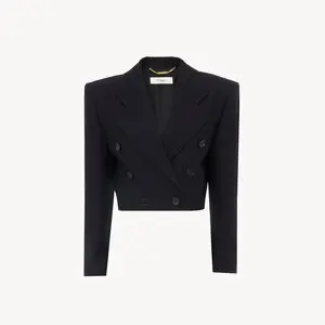Chloé Double-breasted Cropped Spencer Jacket