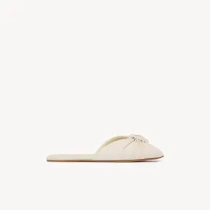 Chloé Suzie Nappa Lambskin Slides - Soft Ivory