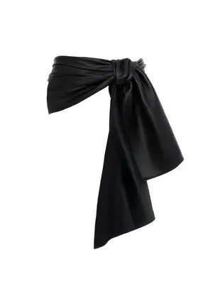 Chloé Bow Belt - Black