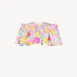 Chloé Gathered Cropped Top - Multicolor