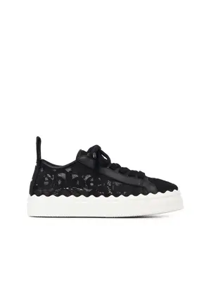 Chloé Lauren Lace Sneakers - Black