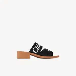 Chloé Woody Heeled Mule - Black
