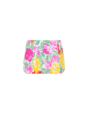 Chloé Garden-print High-waisted Swim Skirt - Multicolor
