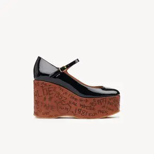 Chloé Maxime Wedge Pumps - Black