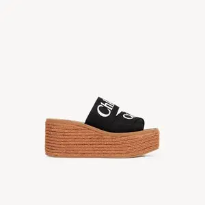 Chloé Woody Wedge Espadrille Sandals