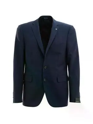 Tagliatore Notched-lapel Single-breasted Suit - Blue