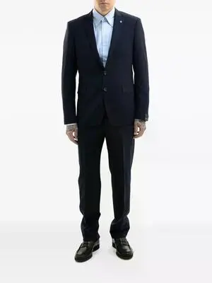 Tagliatore Notched-lapel Single-breasted Suit - Blue