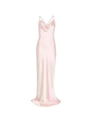 Norma Kamali Cross-back Maxi Dress - Pink