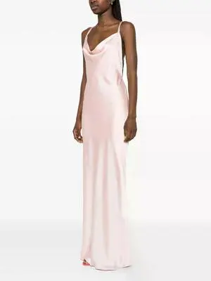 Norma Kamali Cross-back Maxi Dress - Pink