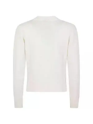 BASE MILANO V-neck Wool Cardigan