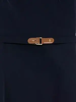 Ralph Lauren Belted A-line Midi Dress