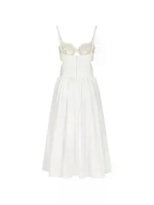 PatBO Beaded Cutout Dress