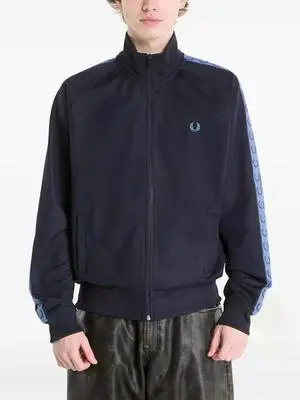 Fred Perry Contrast-tape Laurel Track Jacket