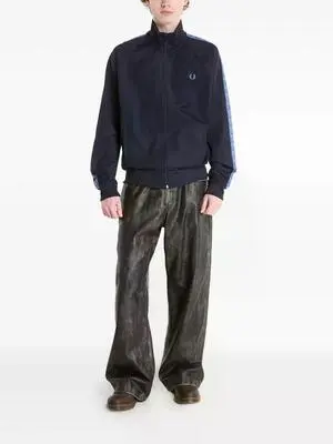 Fred Perry Contrast-tape Laurel Track Jacket
