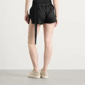 Rick Owens Fluid Fabric Drawstring Shorts - Black