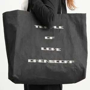 Rick Owens Temple Of Love Tote Bag - Black