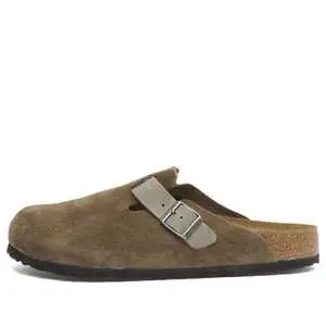 BIRKENSTOCK Boston Clog - Concrete Grey Suede/leather