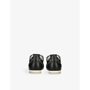 COLLEGIUM Pillar Pista Leather And Suede Trainers - Black