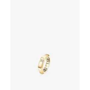 Messika Moderniste Medium 18ct Gold And Diamond Ring Yellow