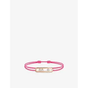Messika 18ct Rose Gold And 0.09ct Diamond Cord Bracelet - Pink