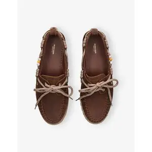 GOLDEN GOOSE Cruise Beaded Suede Loafers