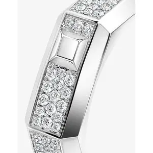 Messika Moderniste Medium Pavé 18ct Gold And Diamond Ring - White