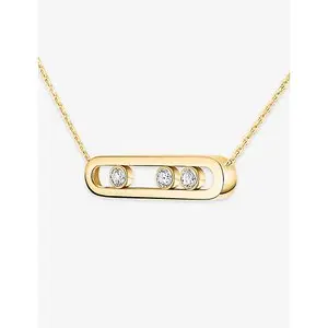 Messika Move Classique 18ct Gold And Diamond Necklace