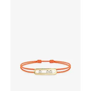 Messika 18ct Gold And Diamond Cord Bracelet - Yellow