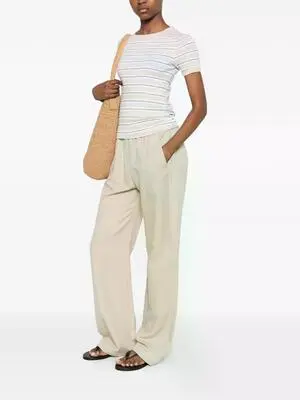 Enza Costa Striped Cotton T-shirt