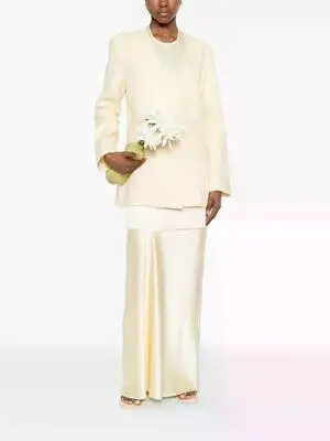 Enza Costa Double-breasted Linen Blazer