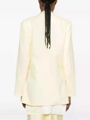 Enza Costa Double-breasted Linen Blazer