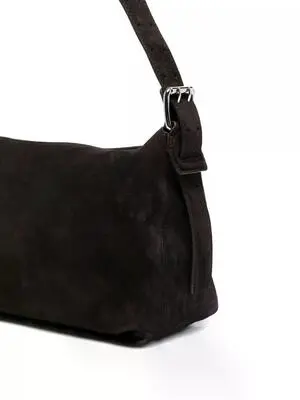 LEMAIRE Lemiare Belted Shoulder Bag In Suede - Brown