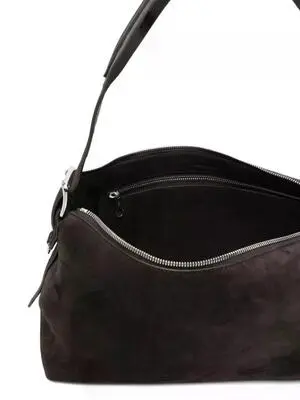 LEMAIRE Lemiare Belted Shoulder Bag In Suede - Brown