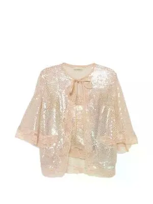 Elie Saab Cardigan And Top Set - Neutrals