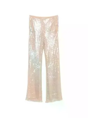 Elie Saab Sequin Trousers - Neutrals