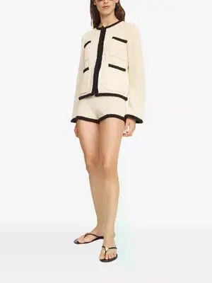 BY MALENE BIRGER Rikka Colour Block Knit Shorts - Neutrals