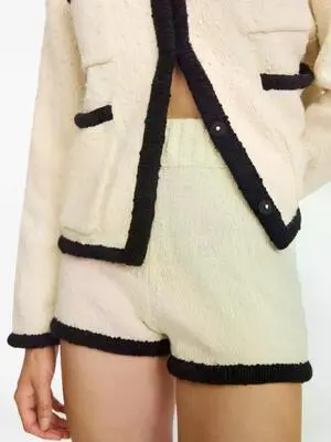 BY MALENE BIRGER Rikka Colour Block Knit Shorts - Neutrals