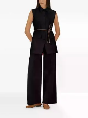 Herno Belted Vest With Flap Pockets