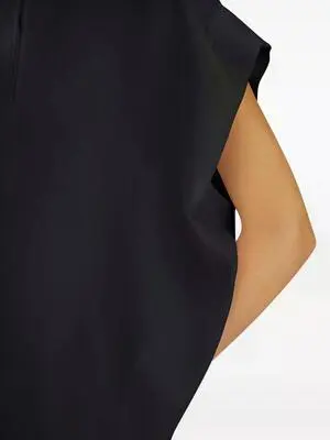 Herno Mandarin-collar Cady Blouse - Black