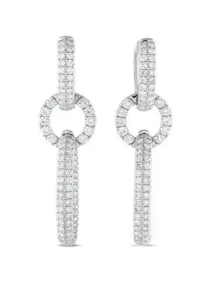 LB EXCLUSIVE Diamond Dangle Earrings - Silver
