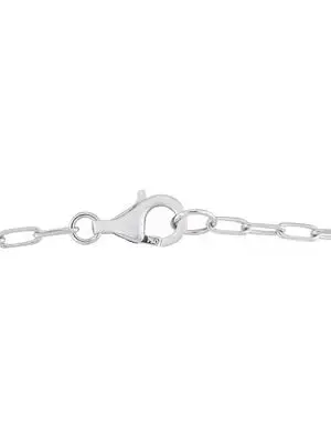 LB EXCLUSIVE 18k White Gold Diamond Bar Necklace