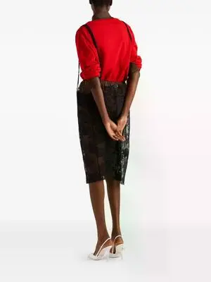 Prada V-neck Cashmere Sweater - Red