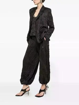 NISSA Crinkle Effect Drawstring Trousers