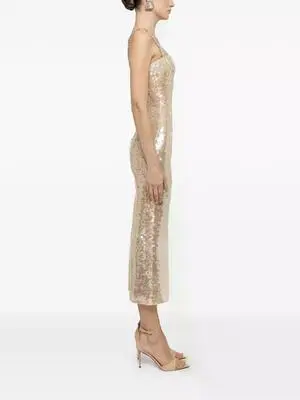NISSA Sequin Embellished Midi Dress