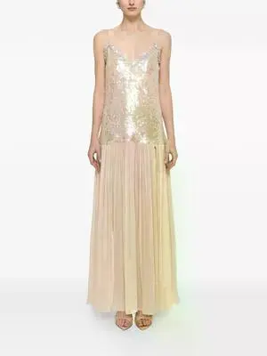Nissa V Neck Evening Dresses